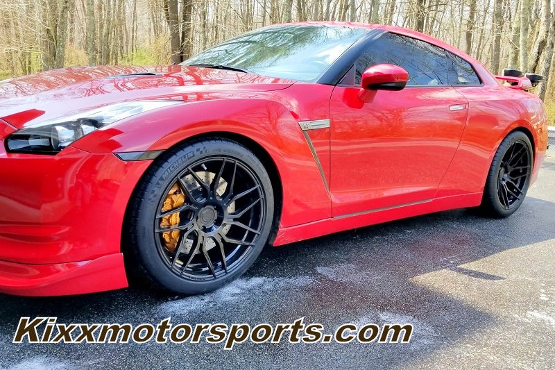 Our Latest! Nissan GTR with 20x10.5 20x12 Black Deep Concave Forged ...